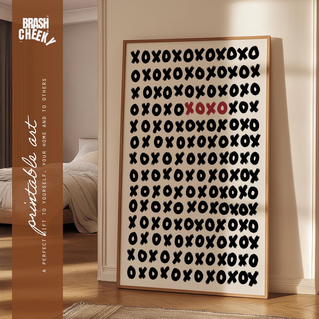 XOXOXO PRINTABLE, Bedroom Digital Print, Quote Wall Decor, Minimalist ...