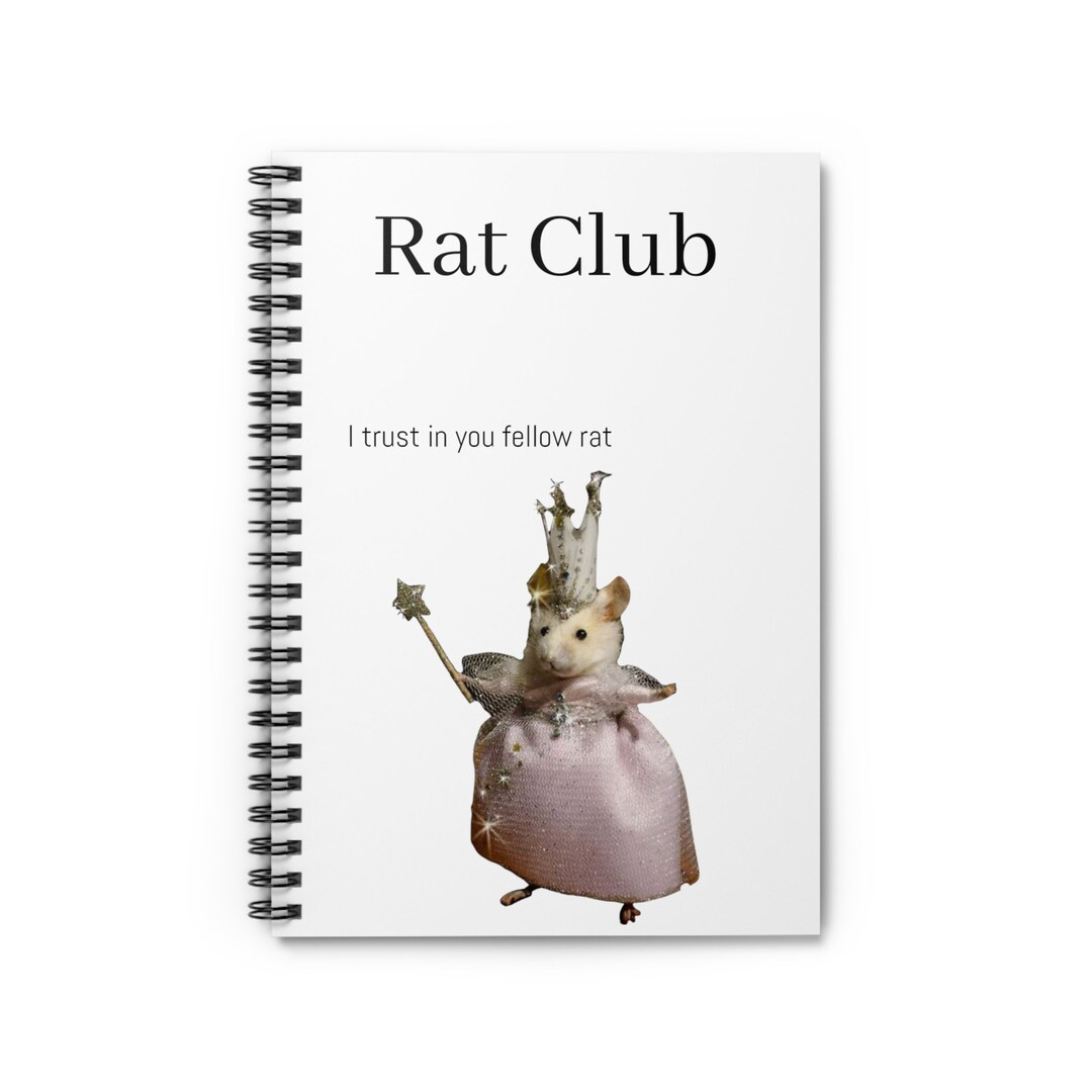 Cute Rat Notebook Popular Y2k Aesthetic Animals Girls Boys School High ...