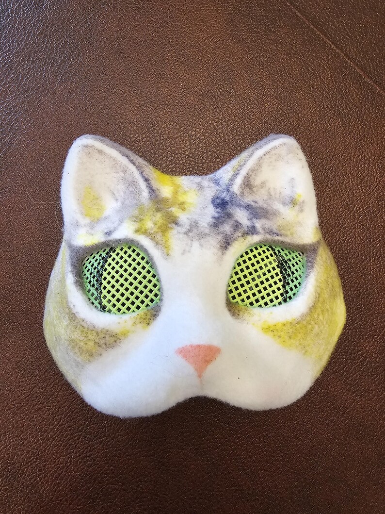 Calico Cat Mask customizable - Etsy