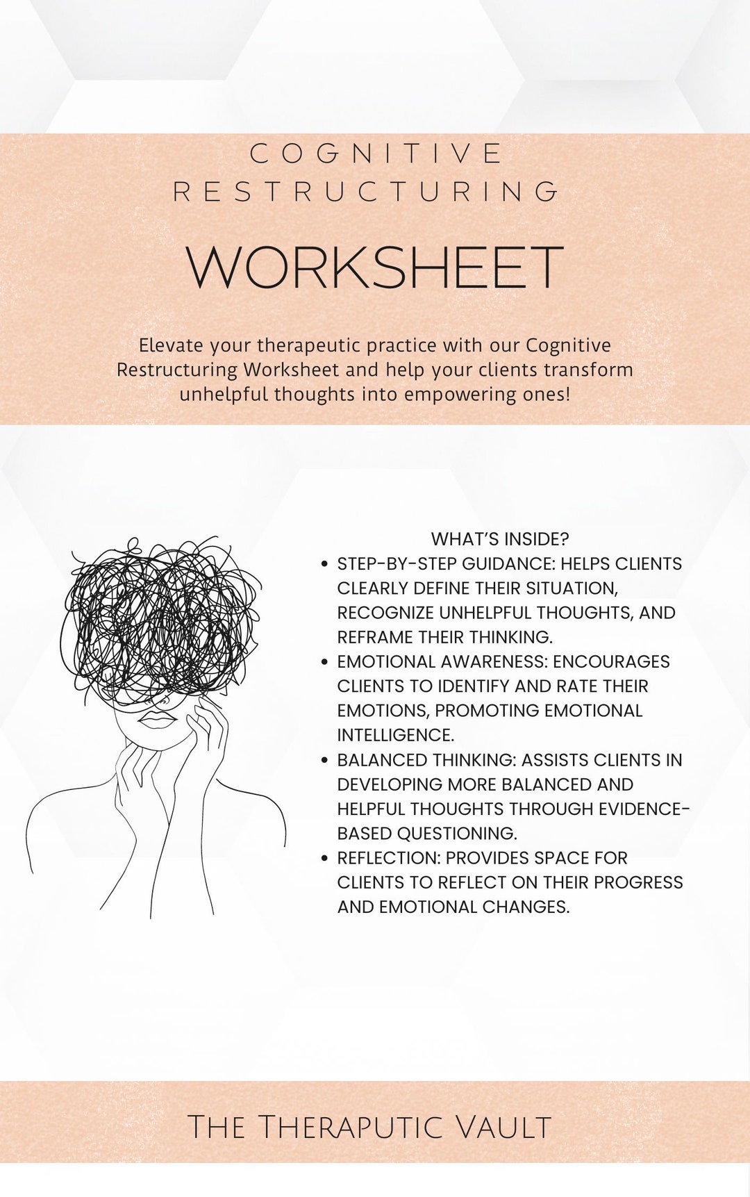 Cognitive Restructuring Worksheet - Etsy