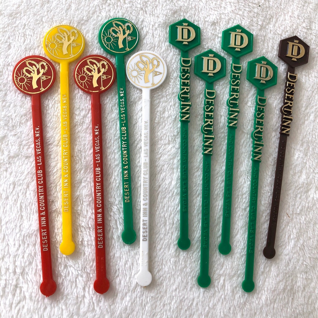 Vintage Vegas Swizzle Sticks Desert Inn -las Vegas -cocktail Stirrers ...
