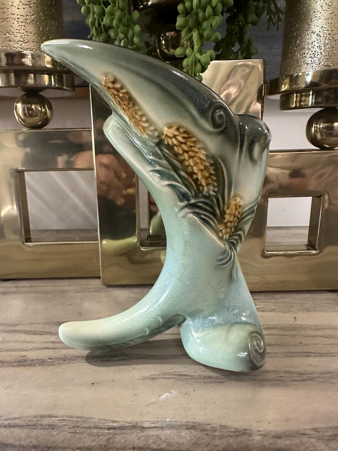 1950s Hull Parchment and Pine Vase - Etsy