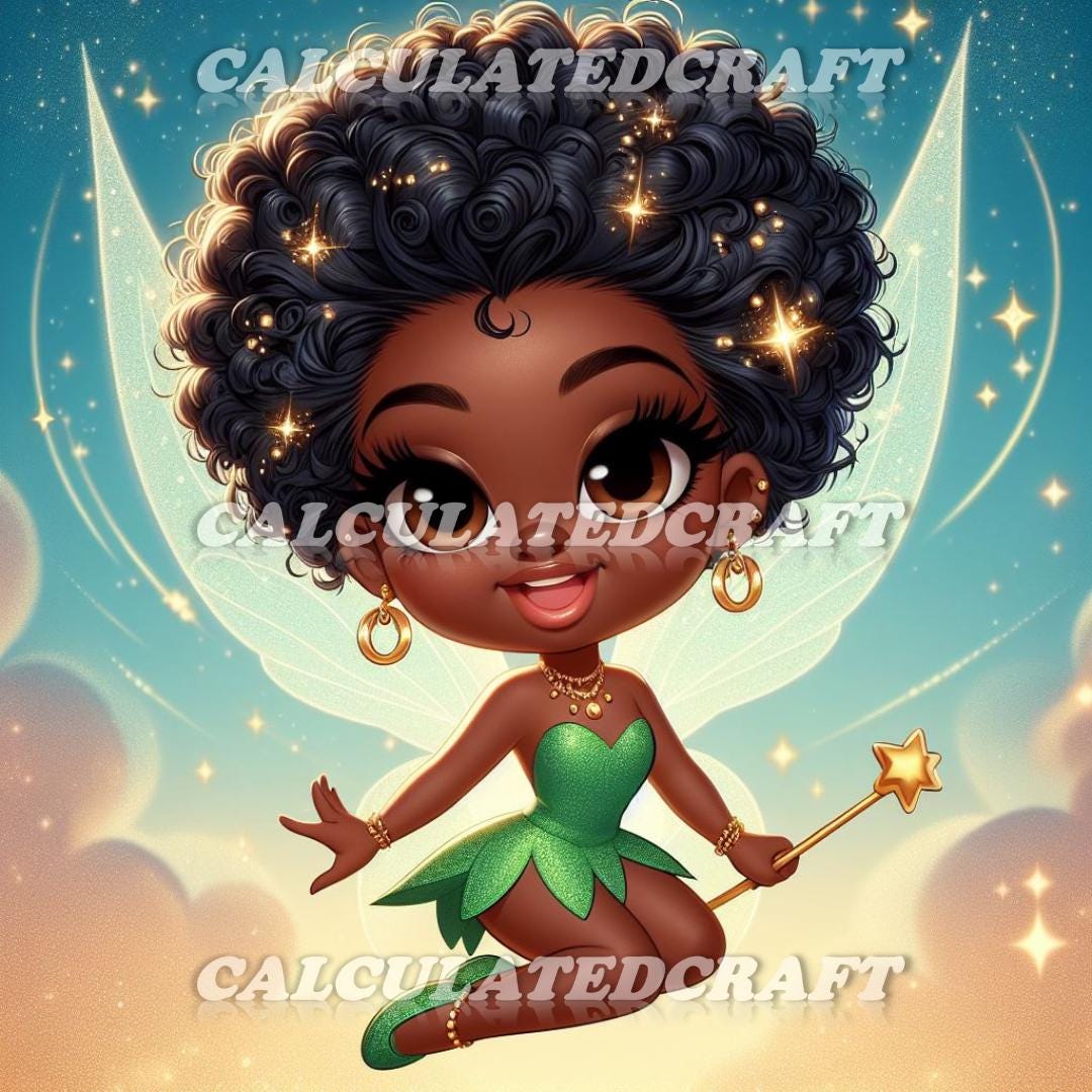 Tinker Bell Digital Chibi Art PNG - Etsy