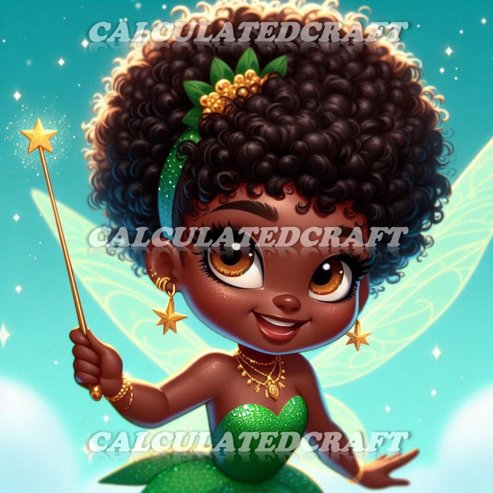 Tinker Bell Digital Chibi Art PNG - Etsy