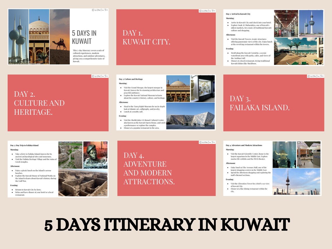 5-day Kuwait Travel Itinerary, Kuwait Travel Guide PDF, Kuwait City ...