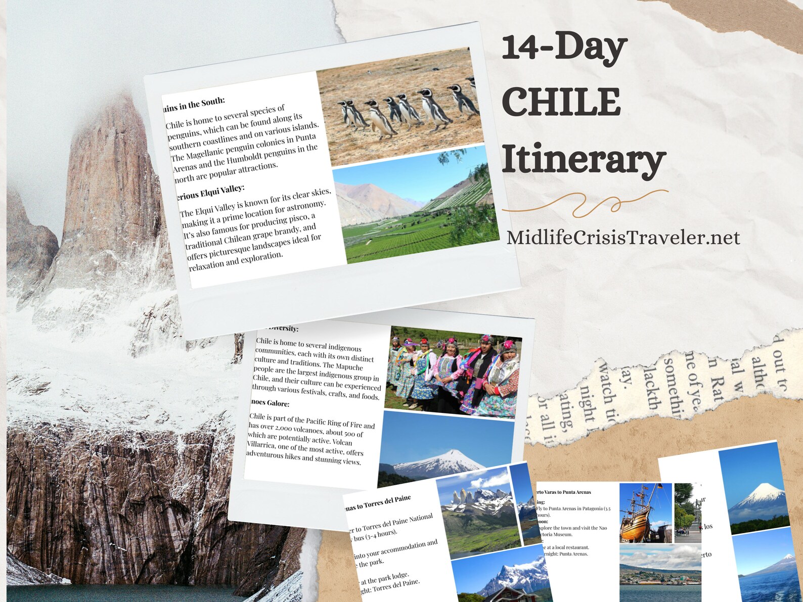 14-day Chile Itinerary, Chile Travel Guide PDF, Santiago, Valparaíso ...