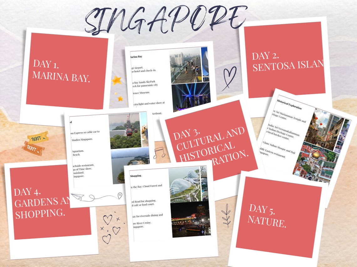 5-day Singapore Itinerary, Singapore Travel Guide PDF, Singapore Trip Planner, Vacation Planner ...