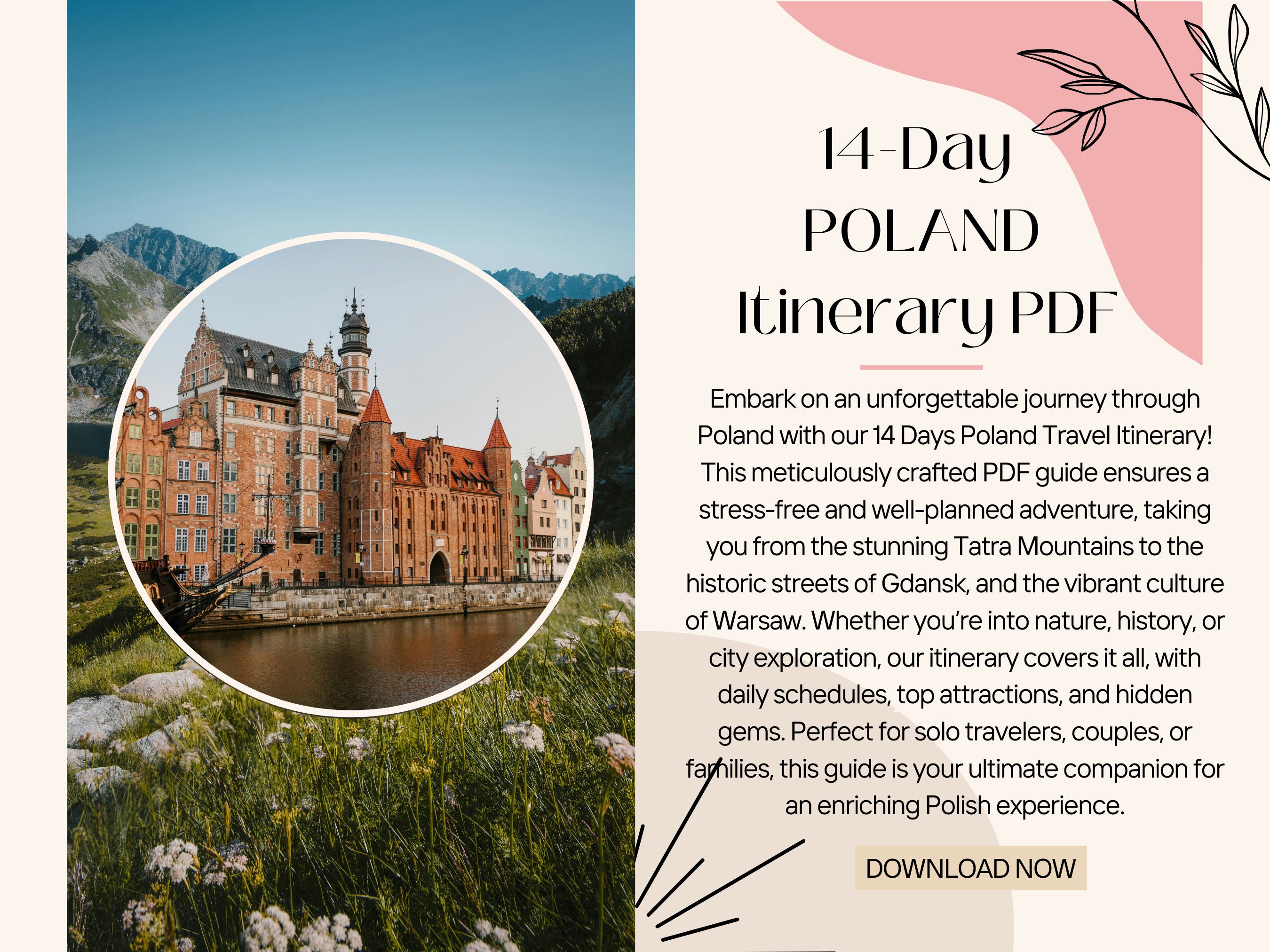 14 Days Poland Travel Itinerary Tatra Mountains, Gdansk, Warsaw PDF ...
