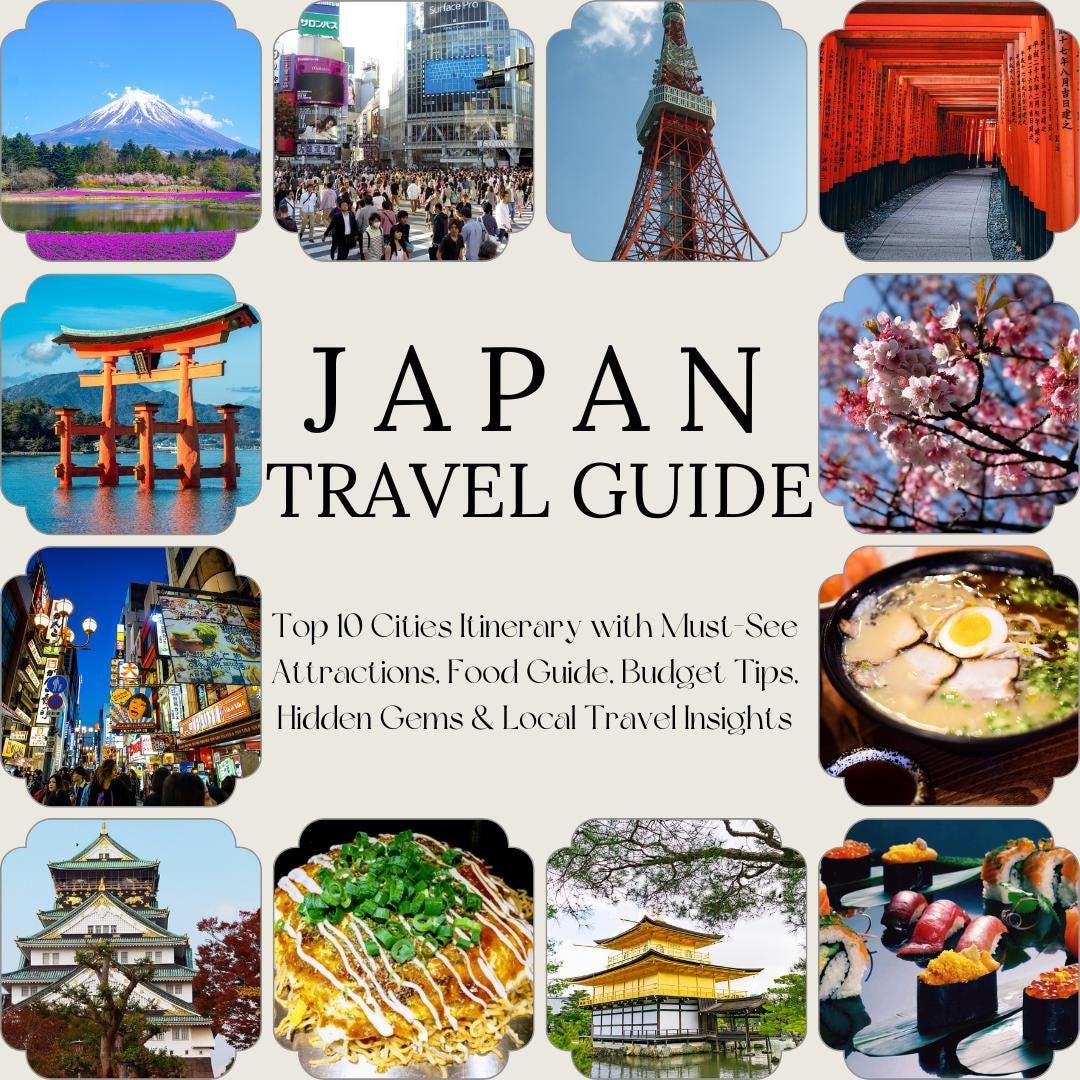Japan Travel Guide PDF - Top Cities Itinerary With Must-see Attractions ...