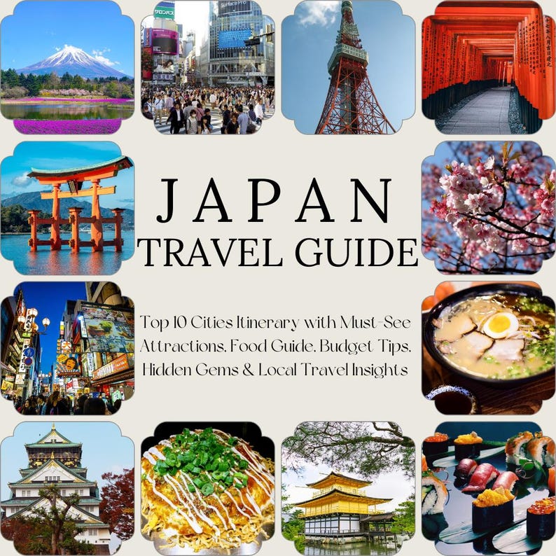 Japan Travel Guide PDF - Top Cities Itinerary With Must-see Attractions, Japanese Food Guide ...