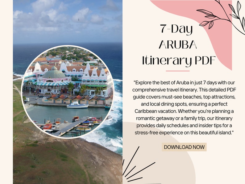 7-day Aruba Itinerary, Aruba Travel Guide PDF, Aruba Vacation Planner, Caribbean Travel ...