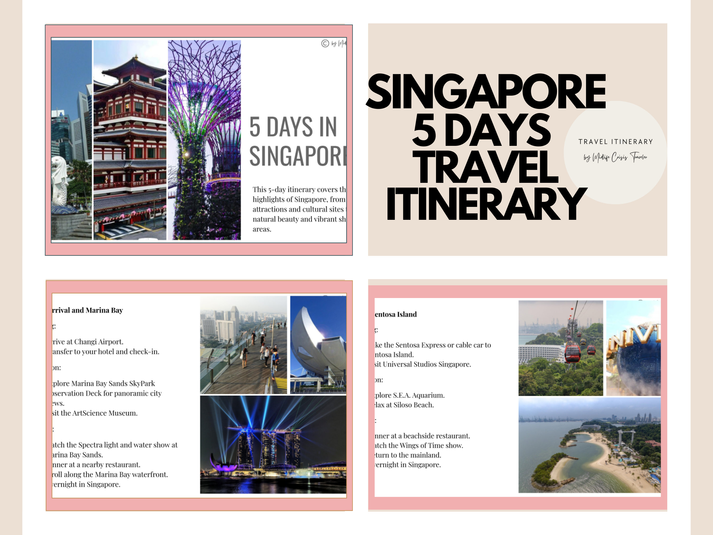 5-day Singapore Itinerary, Singapore Travel Guide PDF, Singapore Trip Planner, Vacation Planner ...