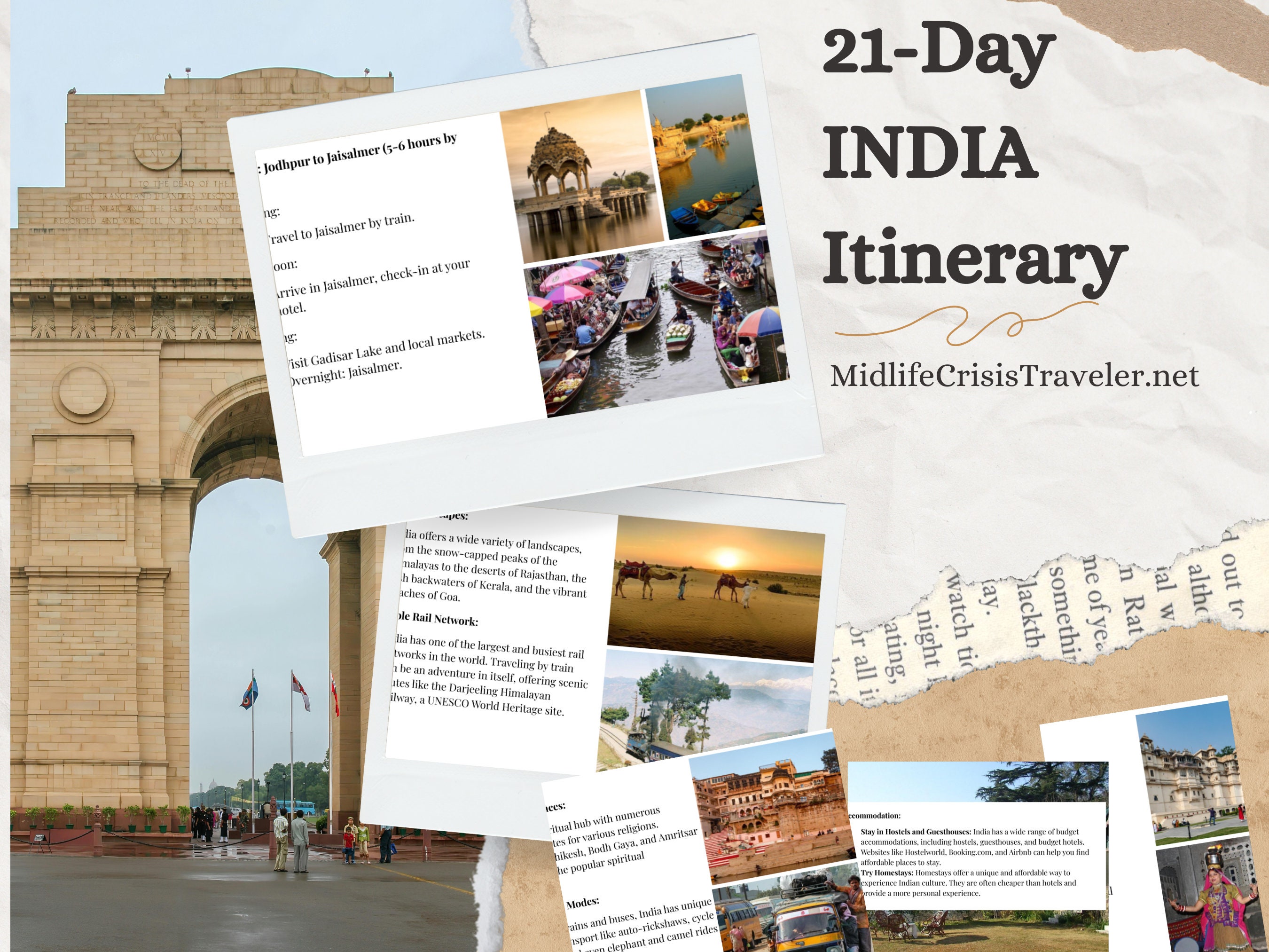 21-day India Itinerary, India Travel Guide PDF, Delhi, Agra, Jaipur ...
