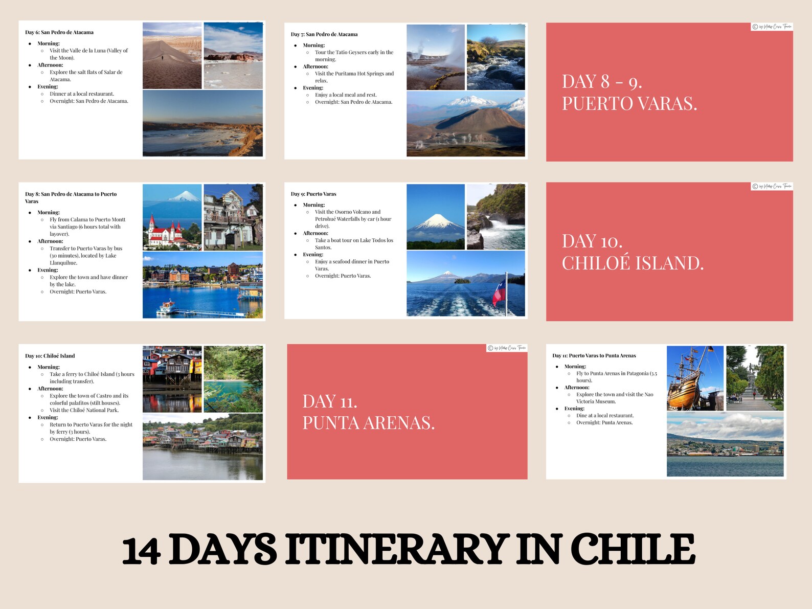 14-day Chile Itinerary, Chile Travel Guide PDF, Santiago, Valparaíso ...