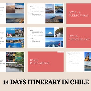 14-day Chile Itinerary, Chile Travel Guide PDF, Santiago, Valparaíso ...