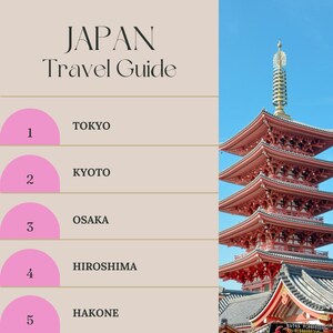 Japan Travel Guide PDF - Top Cities Itinerary With Must-see Attractions ...