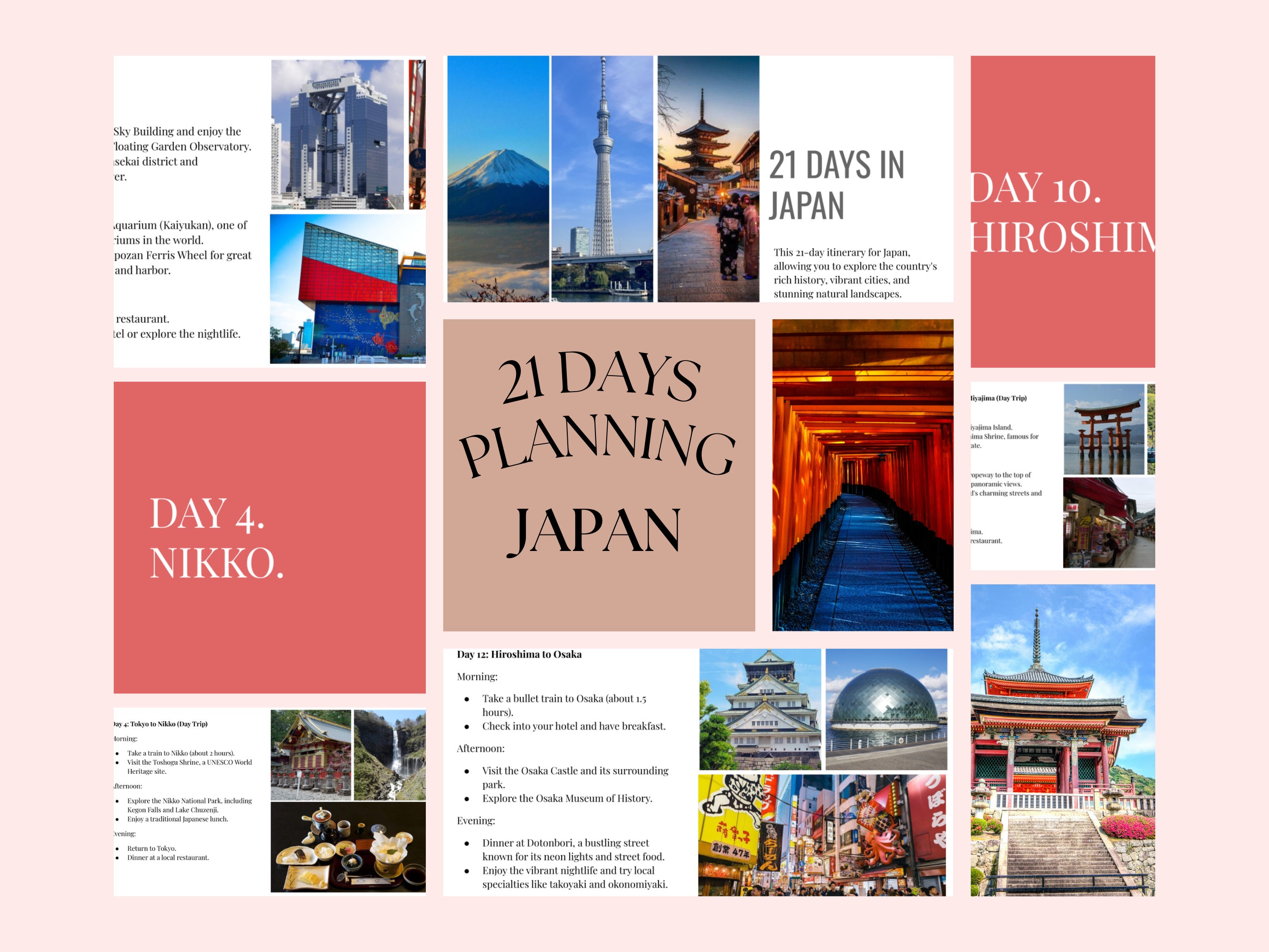 21-day Japan Itinerary Complete Travel Plan Tokyo, Osaka, Kyoto, Road ...