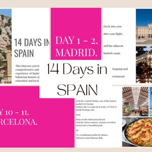 14-day Spain Itinerary PDF - Detailed Travel Guide, Spain Travel ...