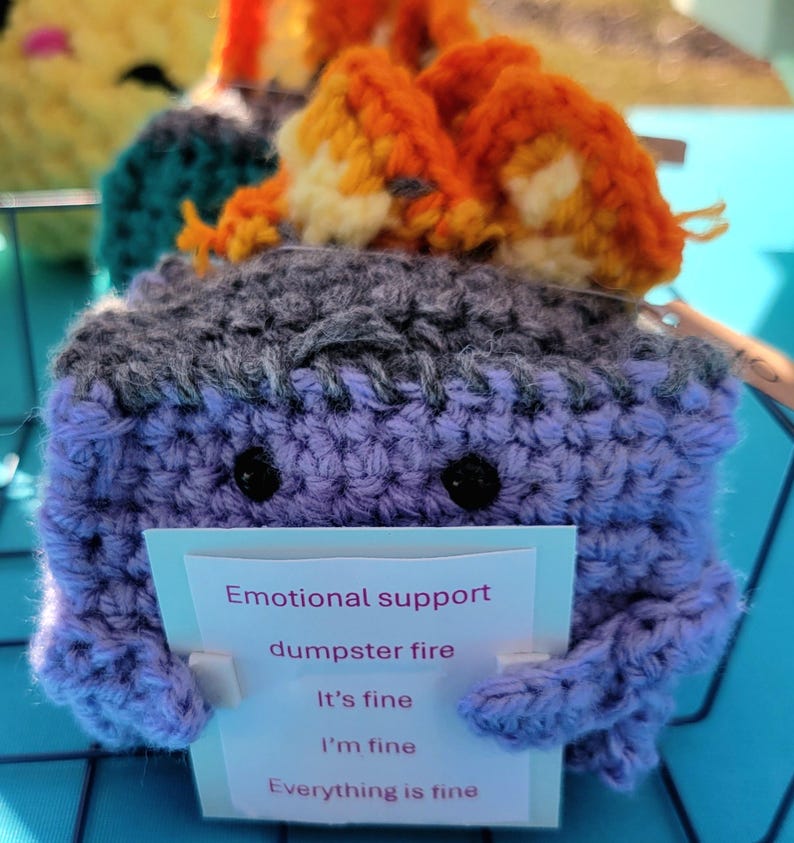 Emotional Support Dumpster Fire - Etsy