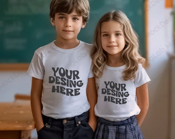 Kids Modeled T-shirt Mockup, Model, Toddler Tee, Child Model Mock-up ...