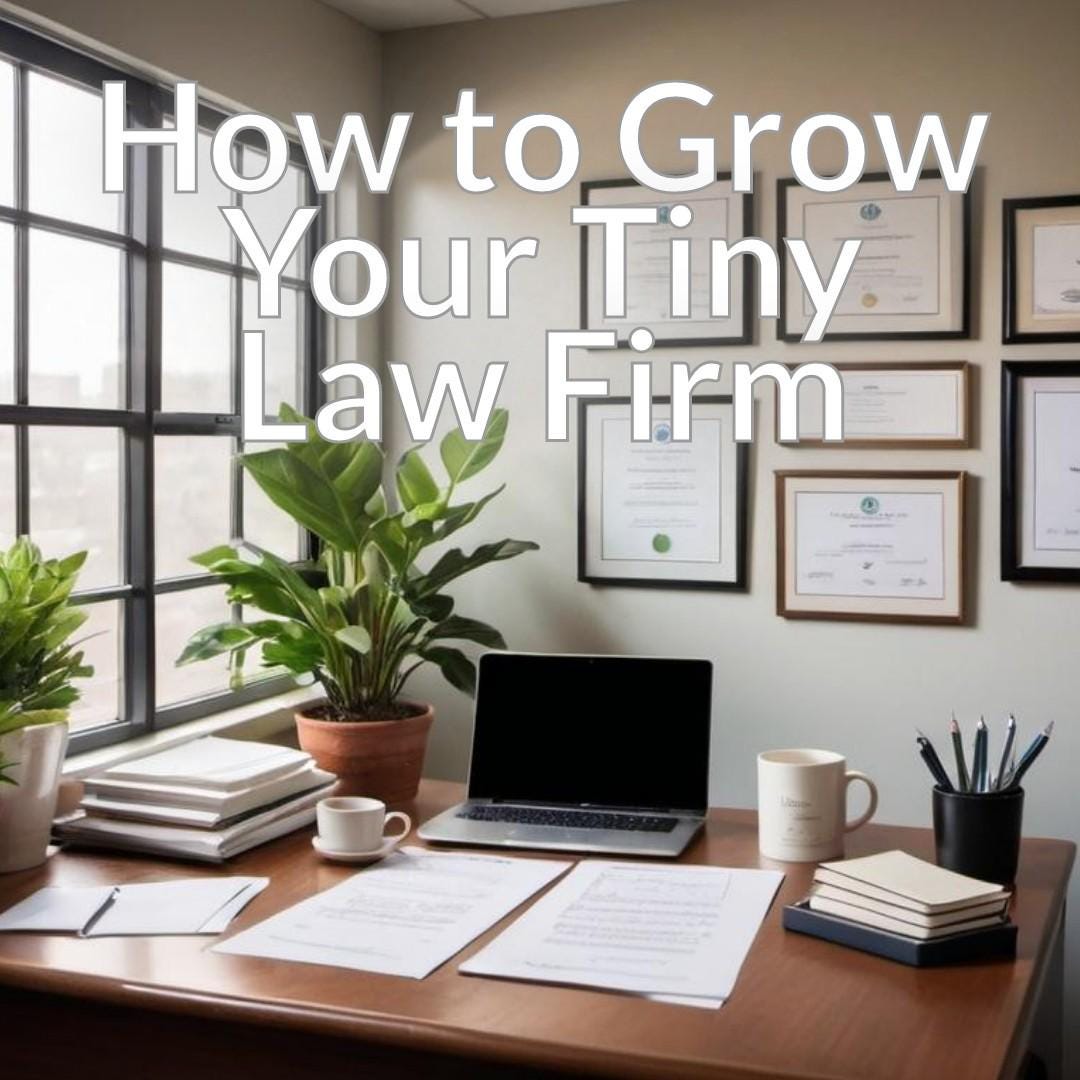 How to Grow Your Tiny Law Firm - Etsy