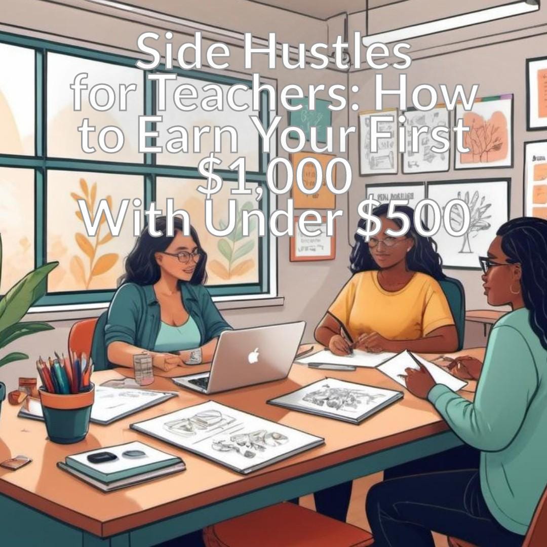 Teacher Side Hustle Guide: Low Startup Costs - Earn Extra Income - Etsy