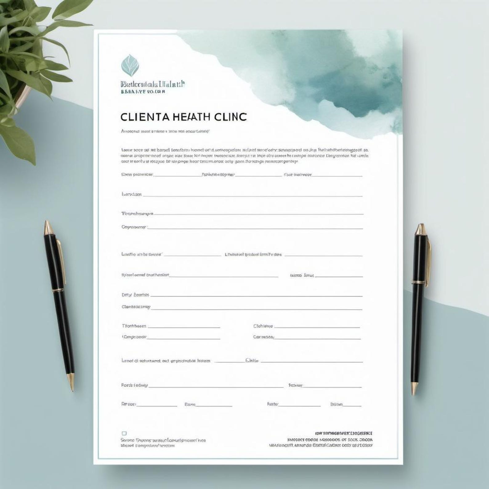 Client Intake Form for a Behavioral Health Clinic Business - Etsy