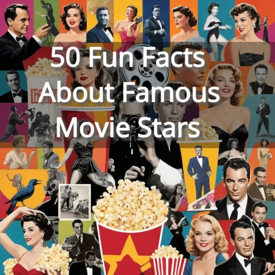 50 Fun Facts About Famous Movie Stars - Etsy