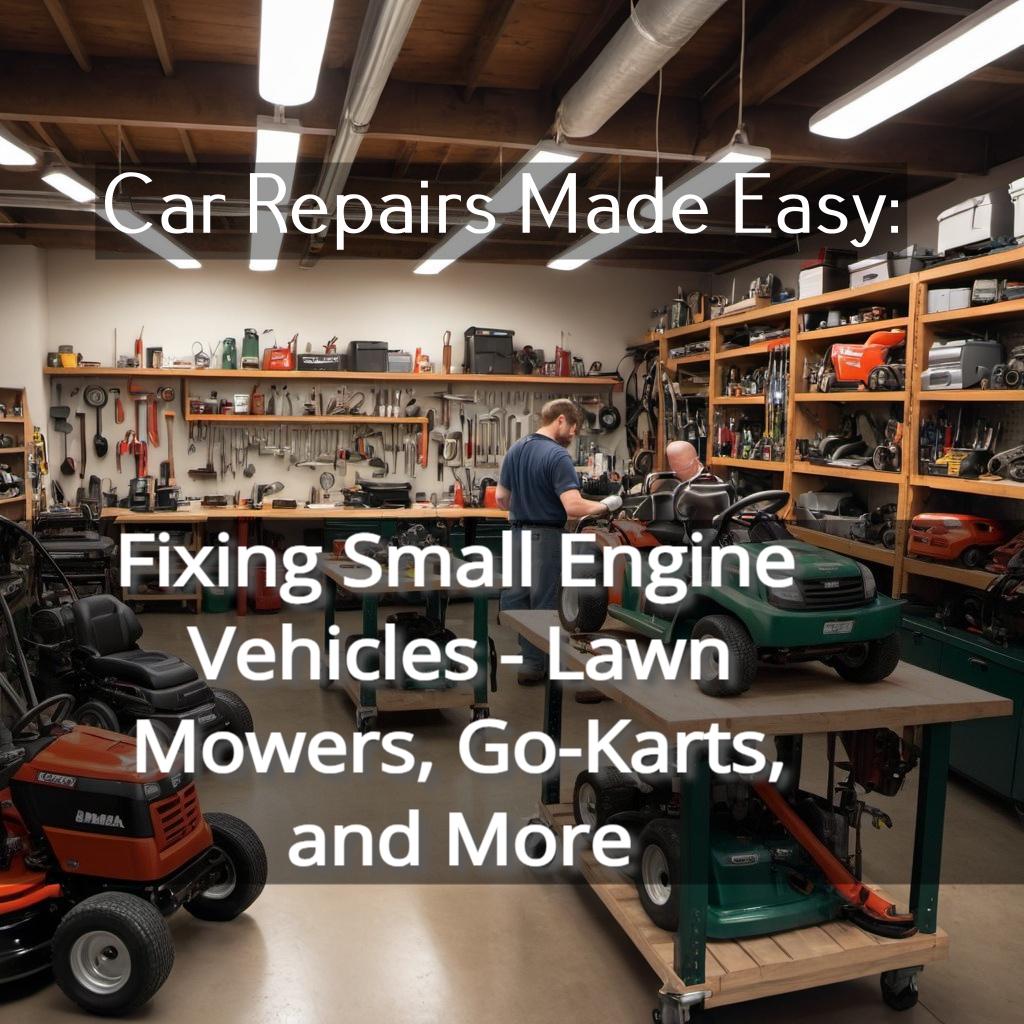 Car Repairs Made Easy: Fixing Small Engine Vehicles Lawn Mowers, Go ...