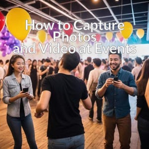 How to Capture Photos and Video at Events - Etsy