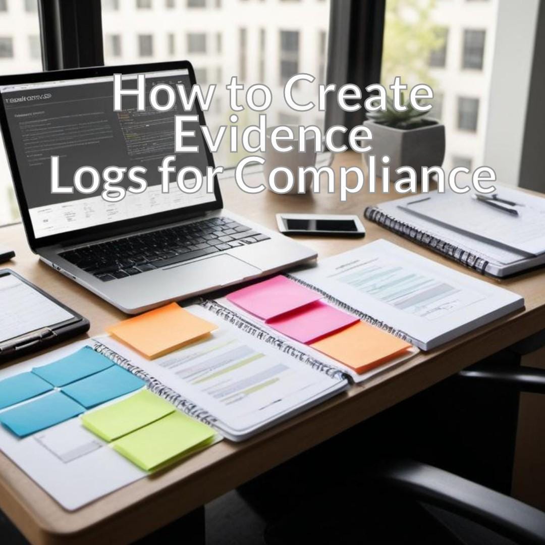 How to Create Evidence Logs for Compliance - Etsy