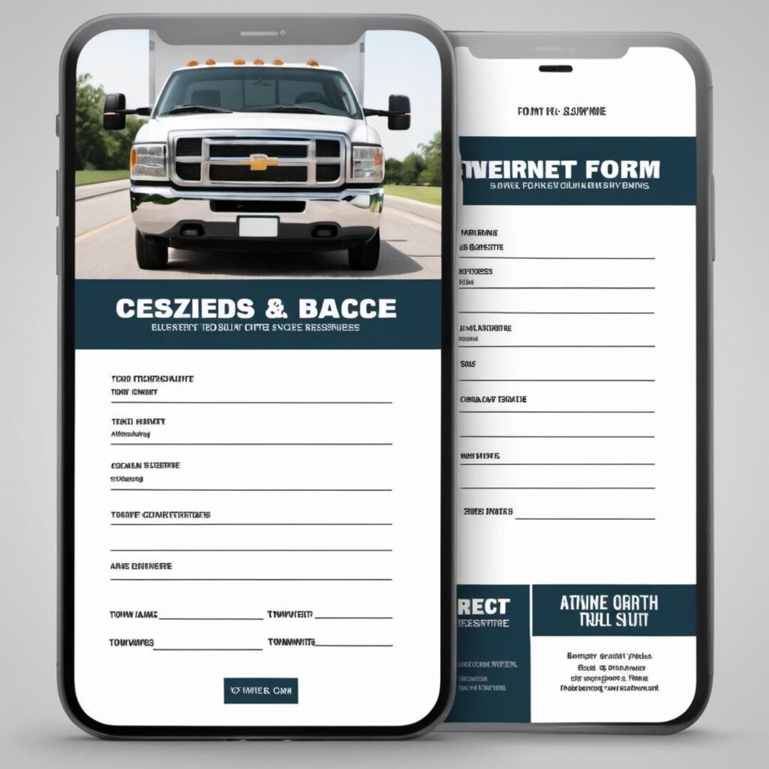 Client Intake Form for a Towing Service Business - Etsy