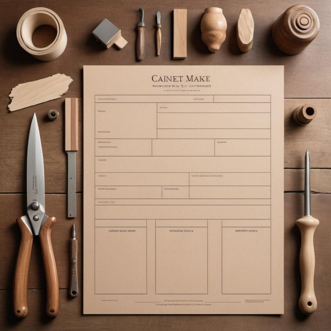 Client Intake Form for a Cabinet Maker Business - Etsy