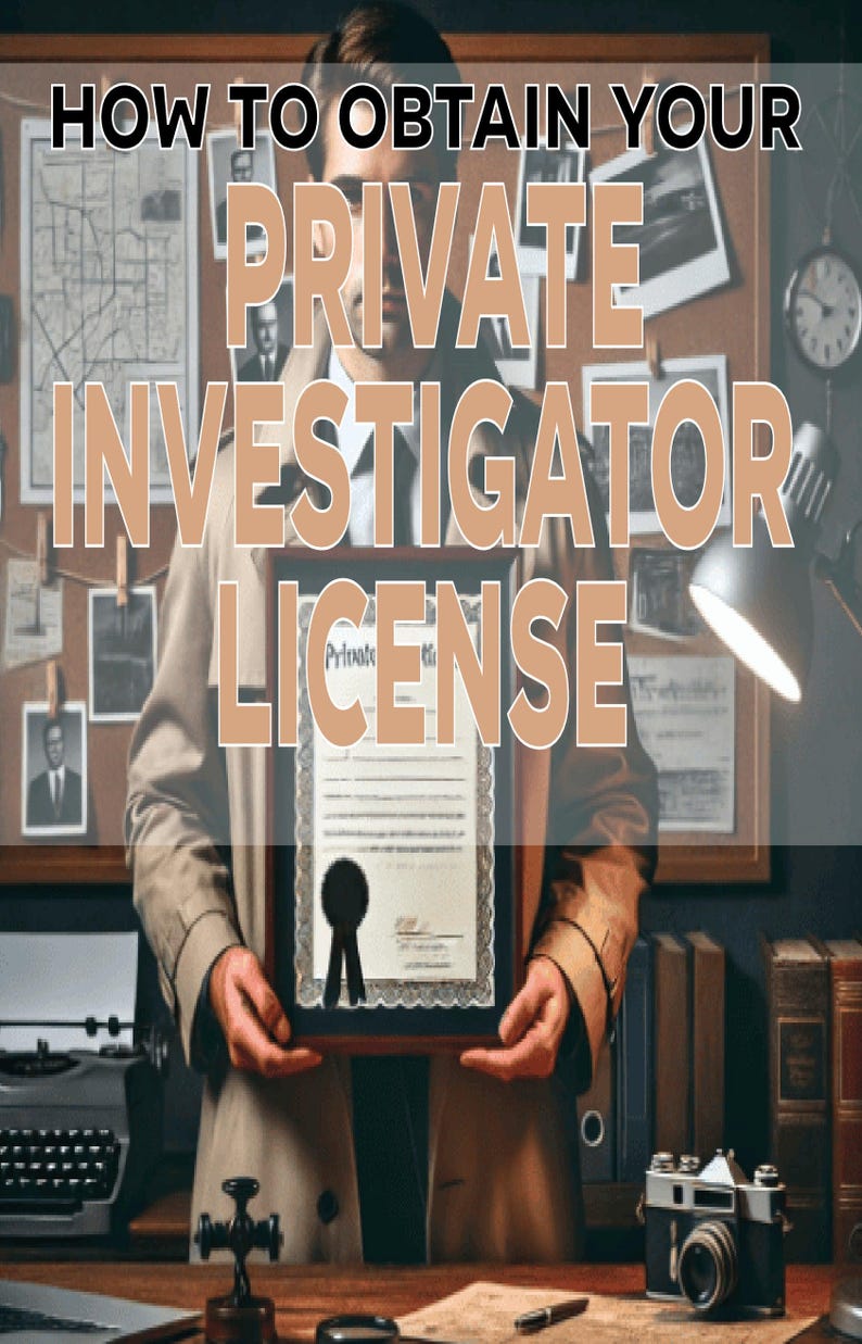 How to Obtain Your Private Investigator License - Etsy