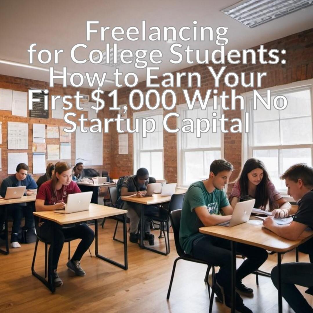 Freelancing for College Students: How to Earn Your First One Thousand ...