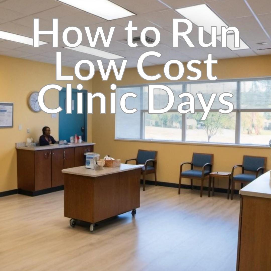 How to Run Low Cost Clinic Days - Etsy