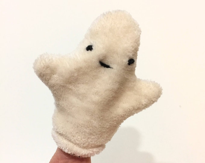 Organic Ghost Finger Puppet Eco Friendly Halloween Baby Toddler Toy - Etsy