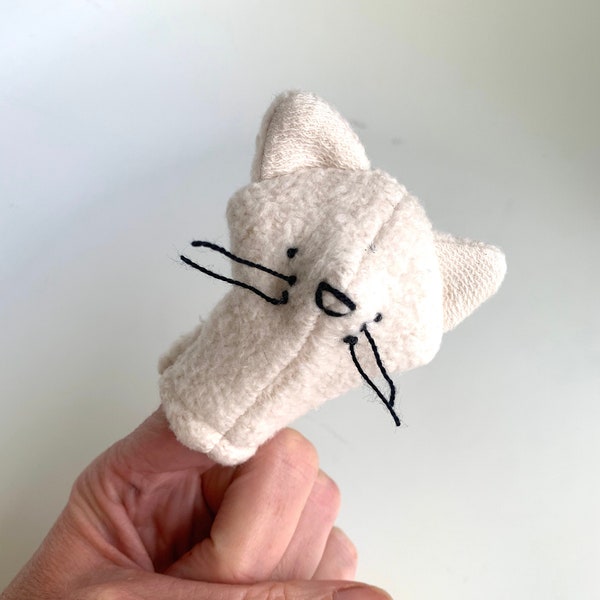 Cat Finger Puppet - Etsy