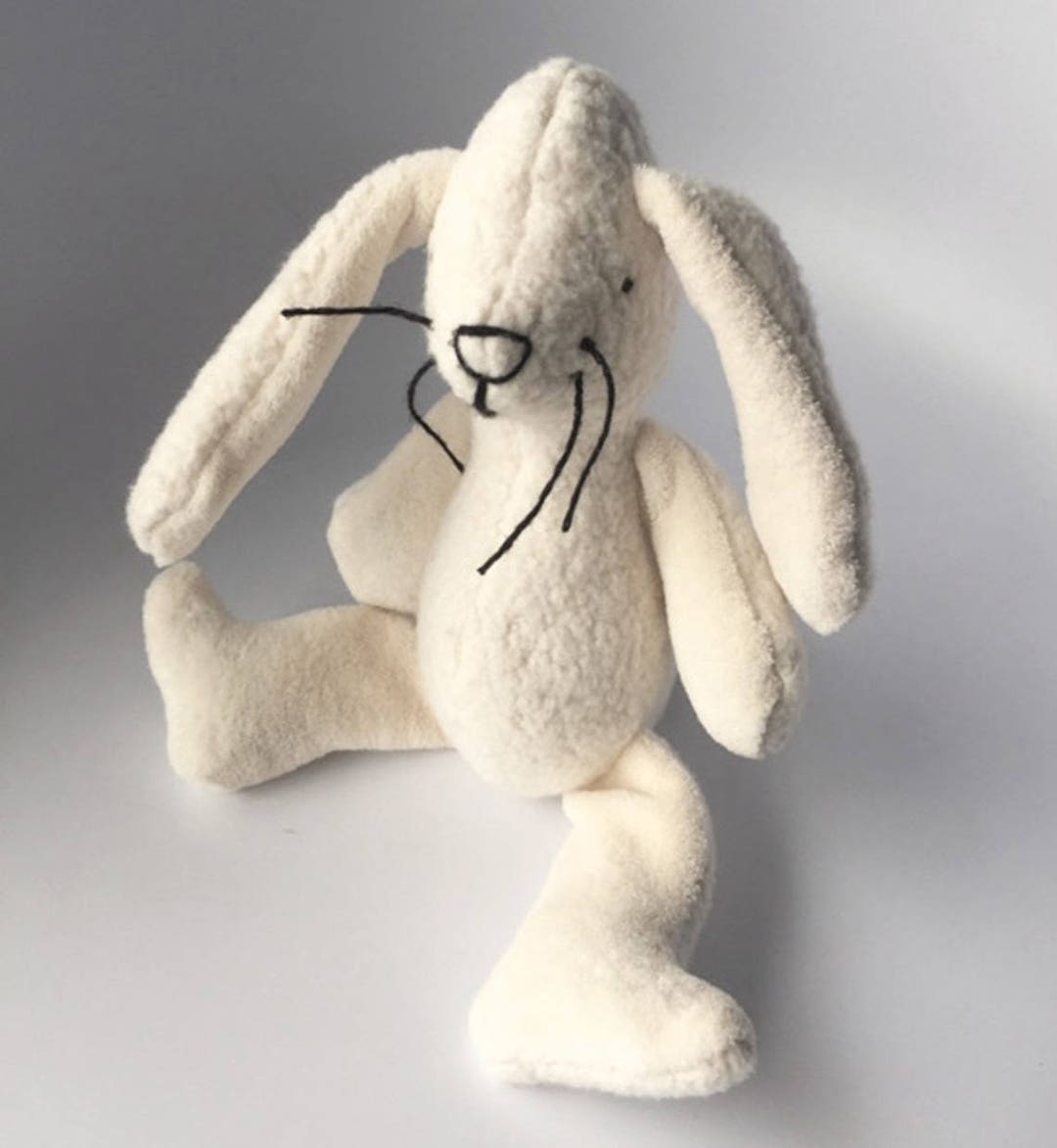 Eco Organic Cotton Natural Bunny Rabbit Easter Doll Velour Stuffed ...