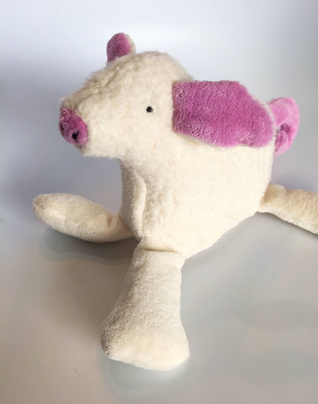 Eco Friendly Organic Plush Pig Green Stuffed Animal Farm Doll - Etsy