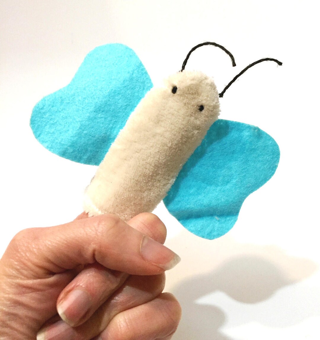 Organic Toy Finger Puppet Custom Butterfly Firefly Insect - Etsy