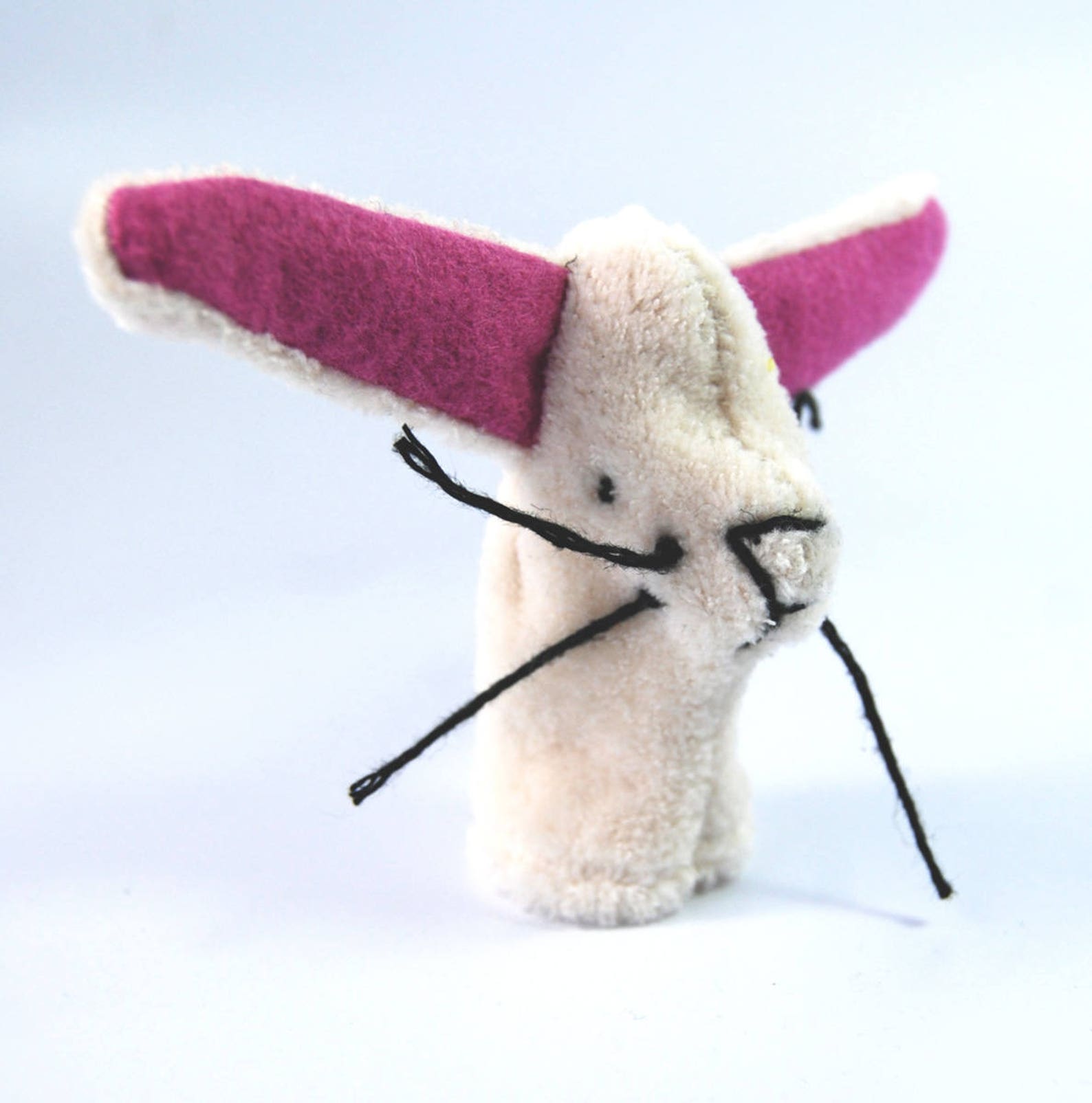 Organic Bunny Velour Rabbit Finger Puppets Easter Gift Toddler | Etsy