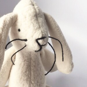 Eco Organic Cotton Natural Bunny Rabbit Easter Doll Velour Stuffed ...