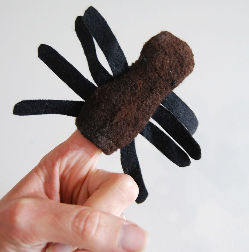 Organic Spider Finger Puppet Halloween Fall Toddler Fall Baby - Etsy