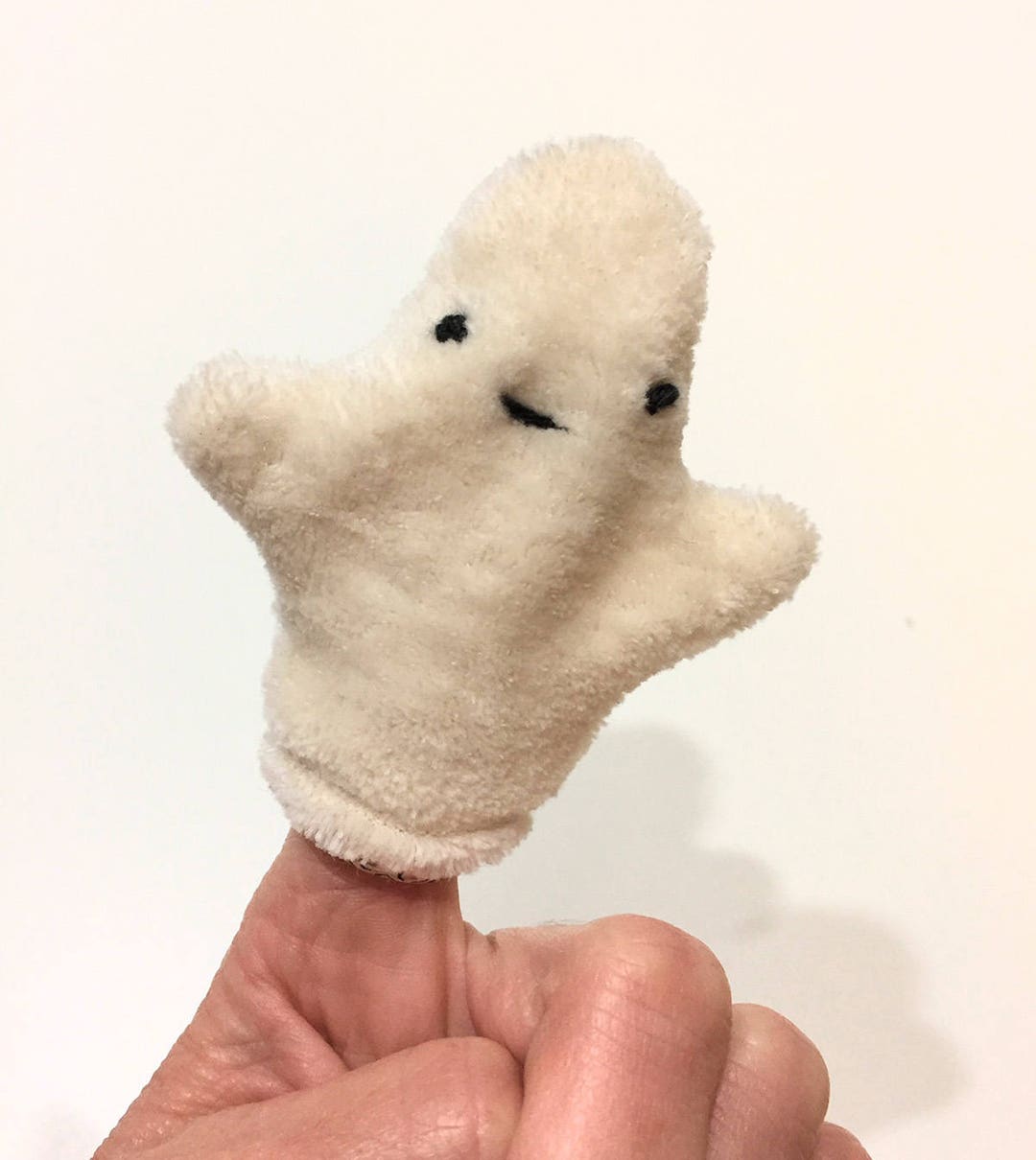 Organic Ghost Finger Puppet Eco Friendly Halloween Baby Toddler Toy - Etsy