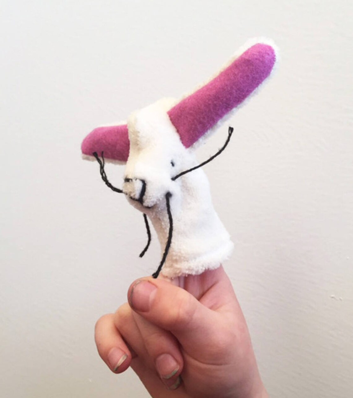 Organic Bunny Velour Rabbit Finger Puppets Easter Gift Toddler | Etsy