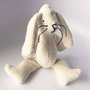 Eco Organic Cotton Natural Bunny Rabbit Easter Doll Velour Stuffed ...