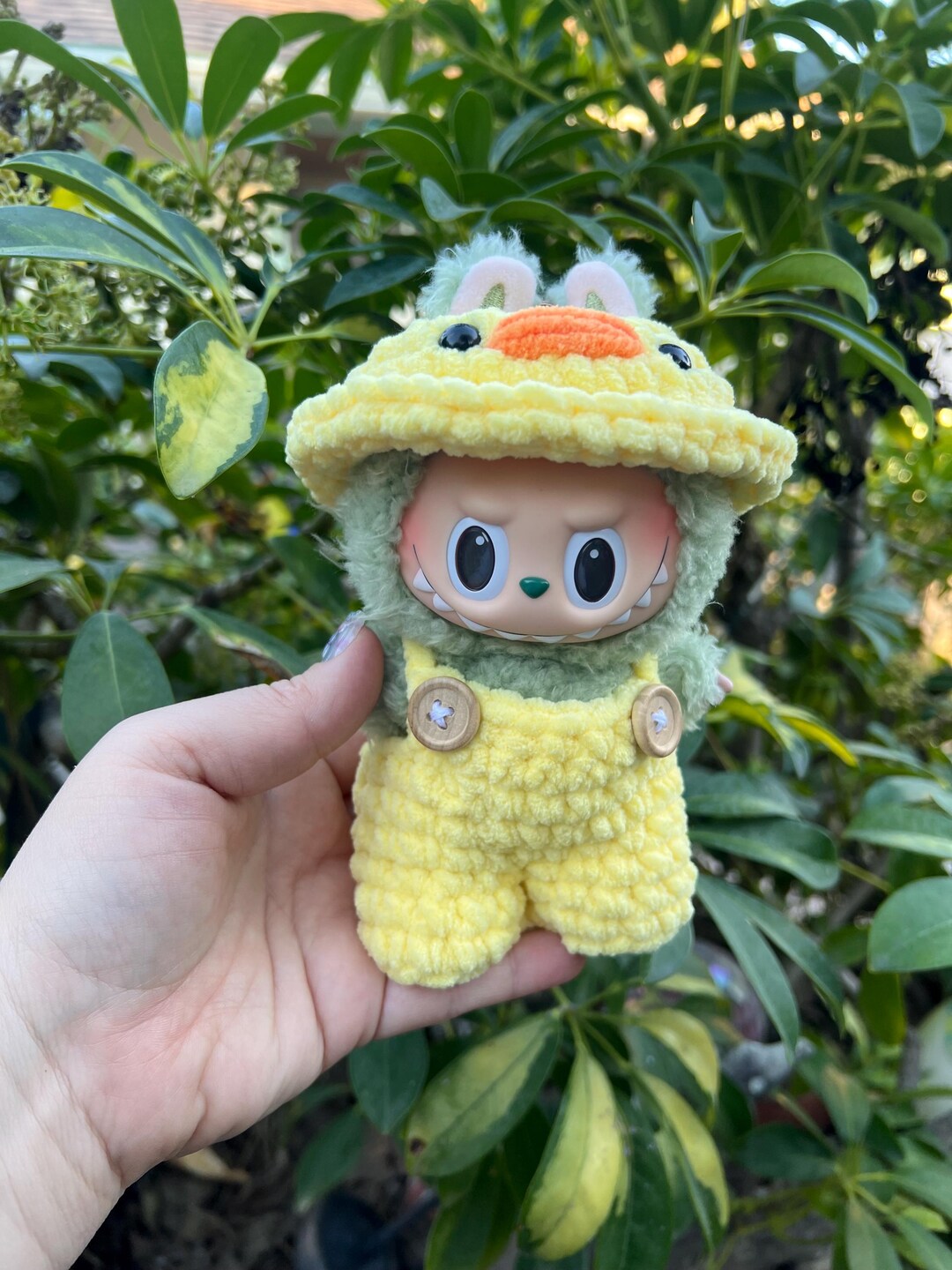 Crochet Duck Outfit for Labubu - Etsy