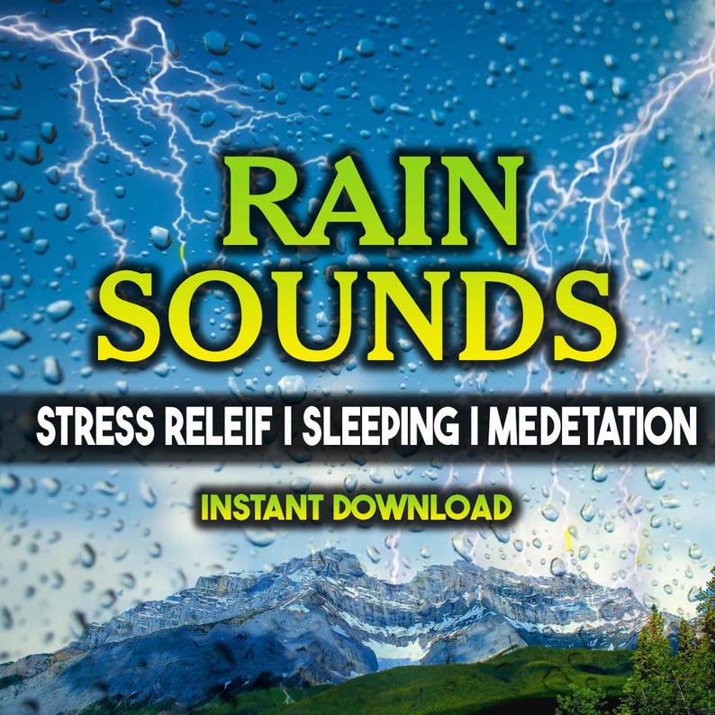Long Rain & Music Sounds for Sleeping, Relaxing, White Noise, Calming ...