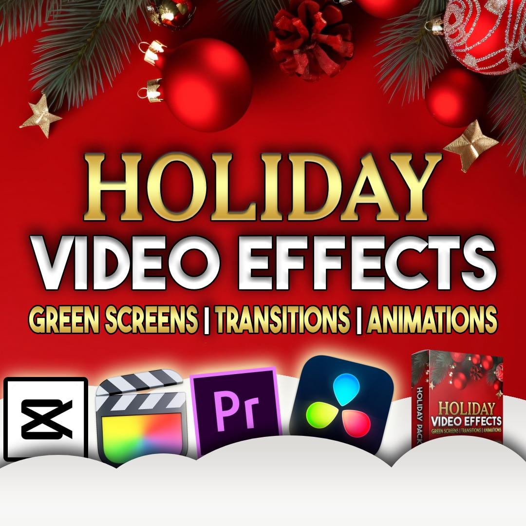 Christmas Holiday Video Effects, Chroma Key Green Screen Transitions ...
